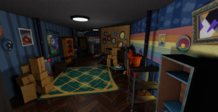 rainbow rooms variant 7 in hello neighbor artstyle but with more ...
