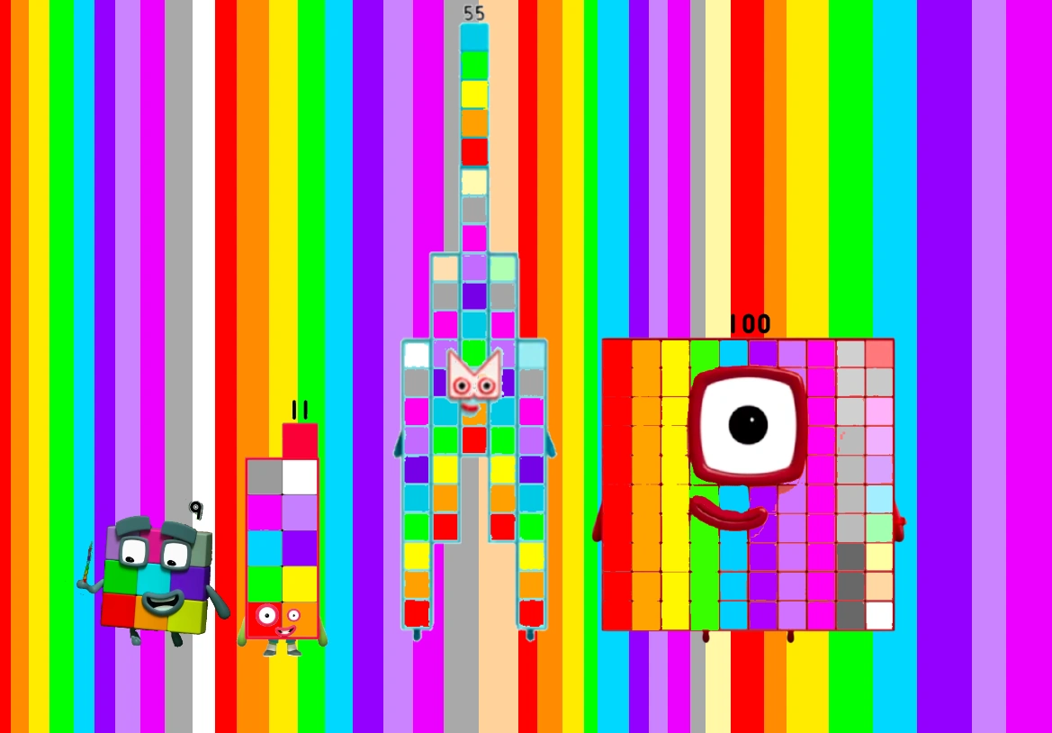 Imagine a different universe where all Numberblocks are rainbows | Fandom