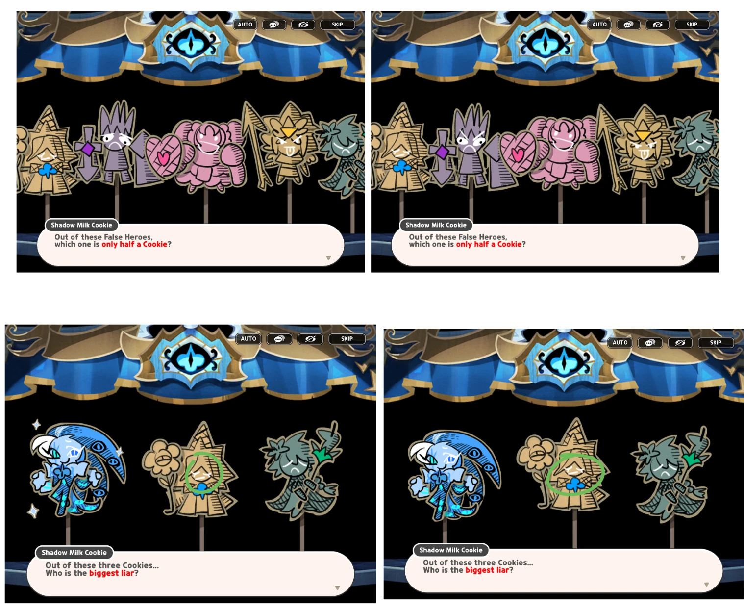 did anyone else notice during shadow milk ‘ s quiz show ,, { SPOILERS ...