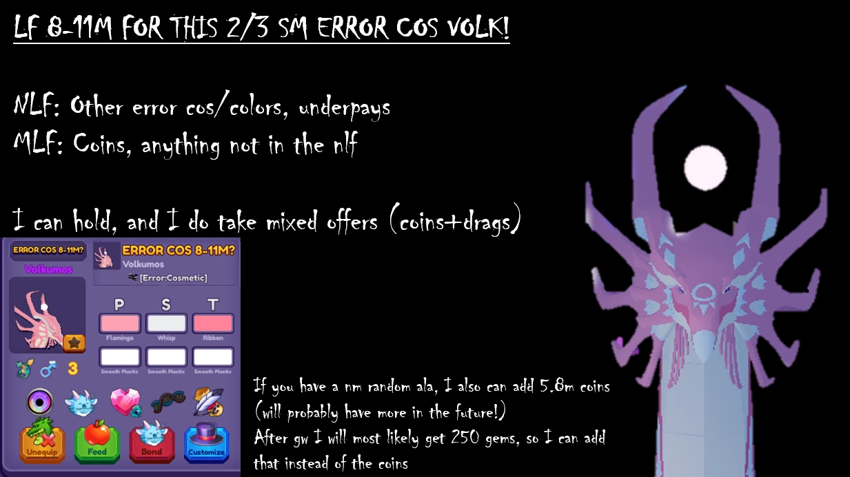 SELLING/TRADING A 2/3 SM ERROR COS VOLK! | Fandom