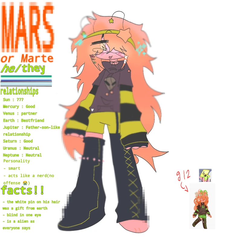 MARS REF SHEET WOOOOO | Fandom