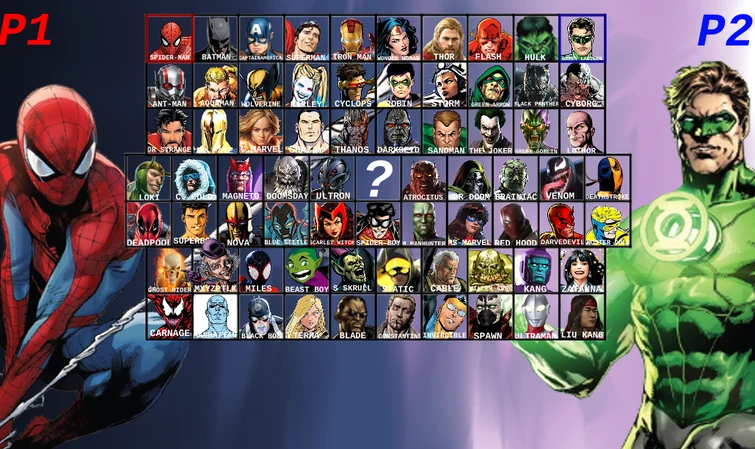 Made this roster for a Marvel VS DC fighting game, thoughts? | Fandom
