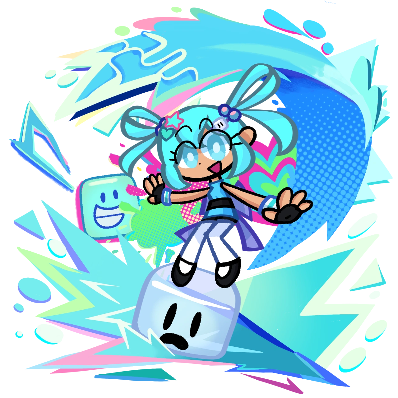 Behold, The BFDI characters in Full Splash Arts | Fandom