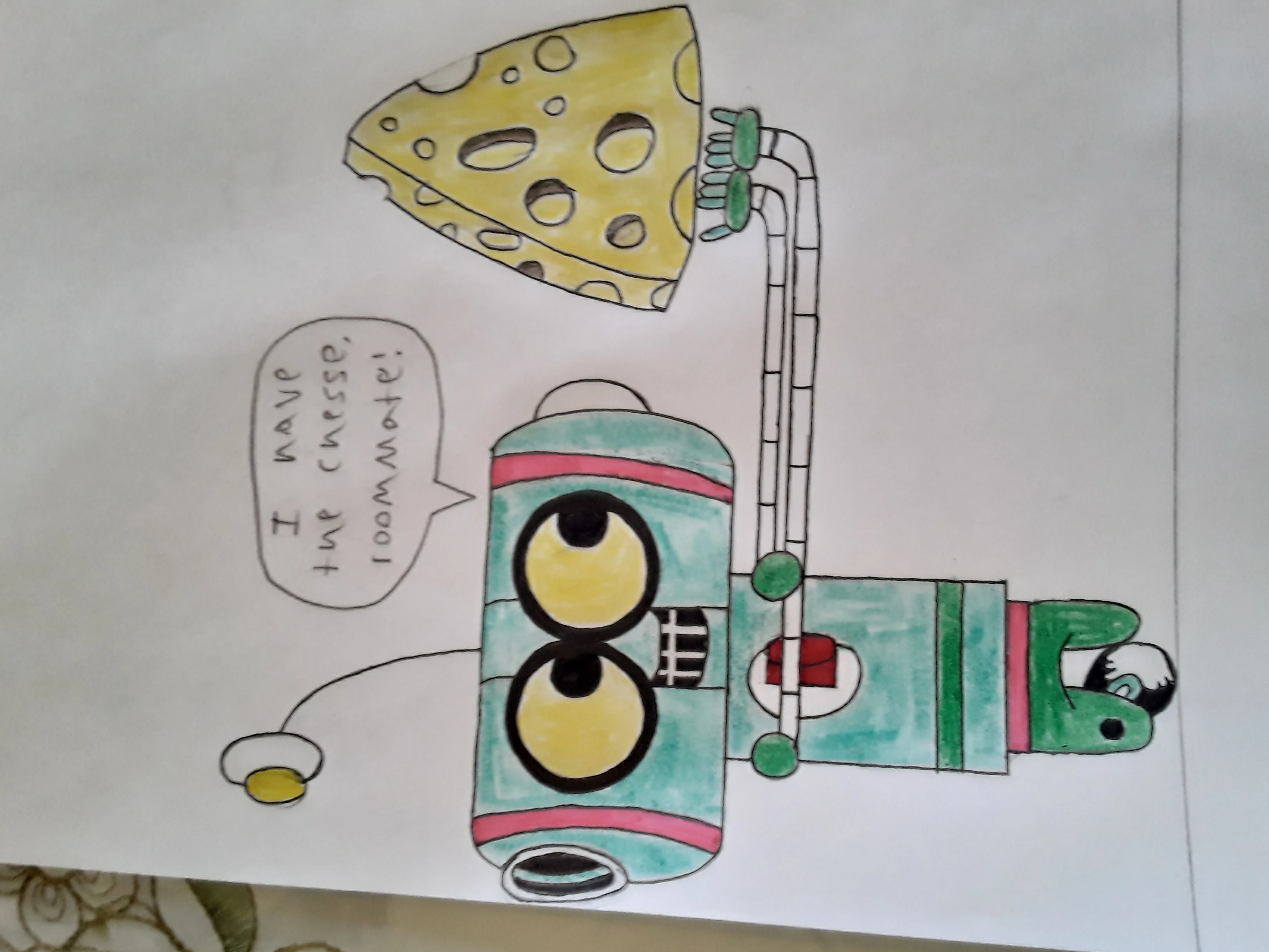 Robbie with a piece of cheese 🧀 | Fandom