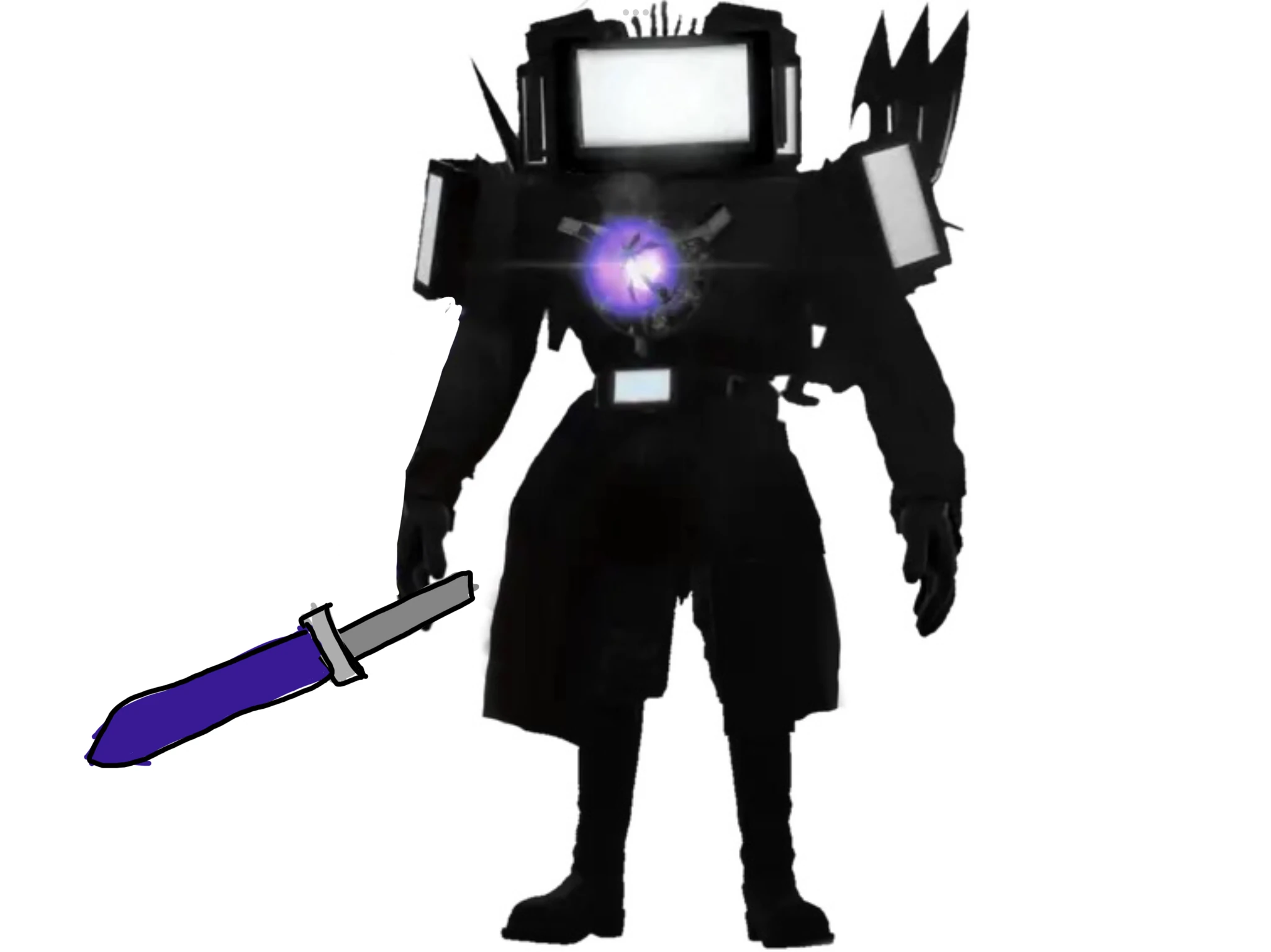 What if Titan TV Man could wield his sword in a different way | Fandom