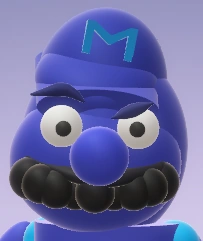 having fun with the blue guy mariomore model | Fandom
