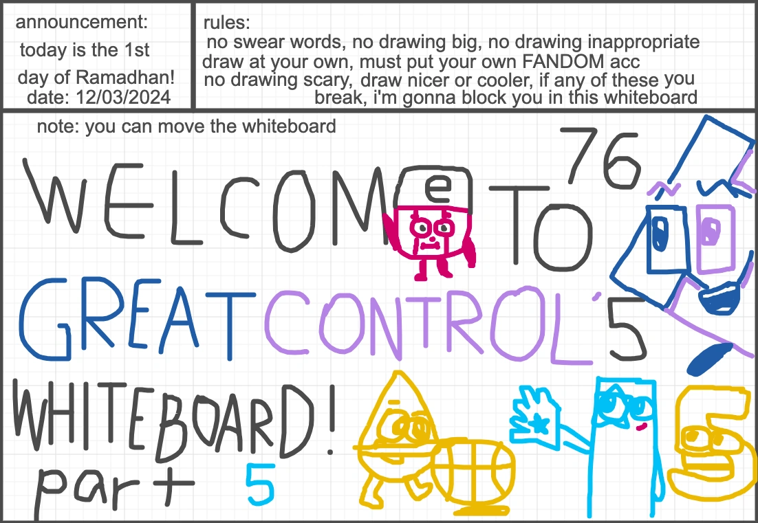 GreatControl's Whiteboard Part 5! | Fandom
