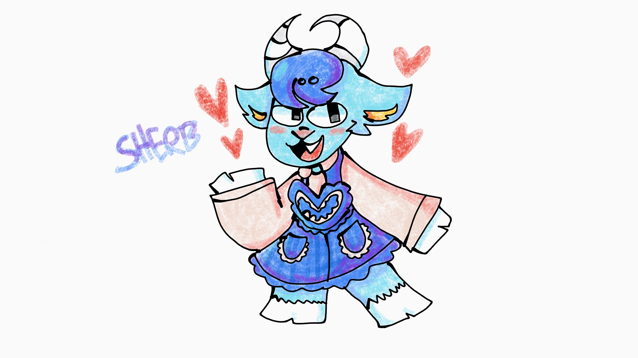 sherb fanart bc he'z my newest acnh villager :] | Fandom