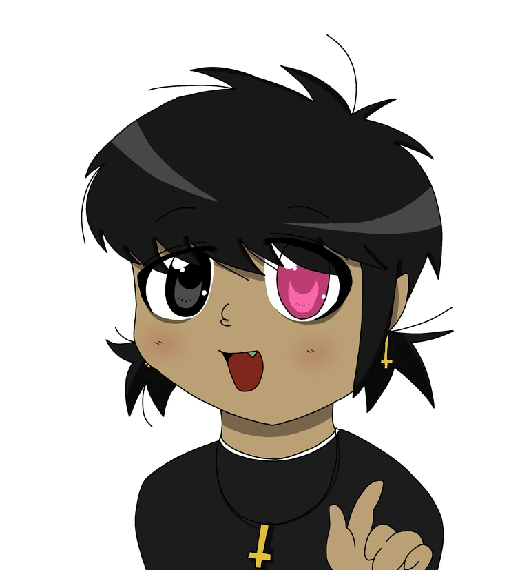 Murdoc in Lucky Star artstyle (since I'm watching the anime and I LOVE ...