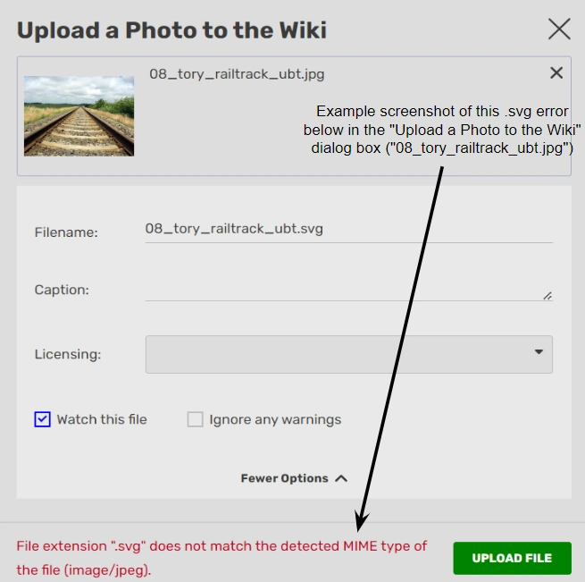 I got a an error uploading SVG files on my wikis | Fandom