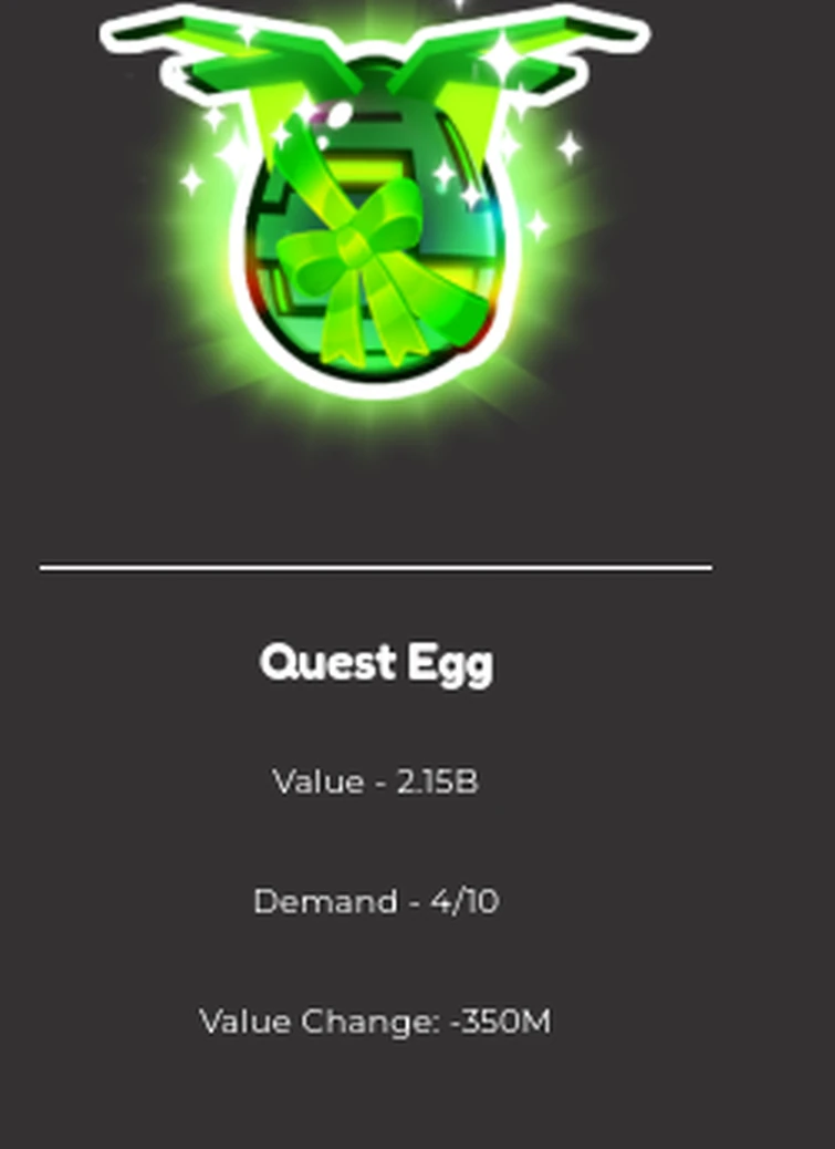 quest egg devalued?? | Fandom