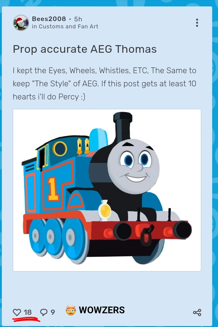 Wow, My Fixed AEG Thomas got double as much as I asked for. | Fandom