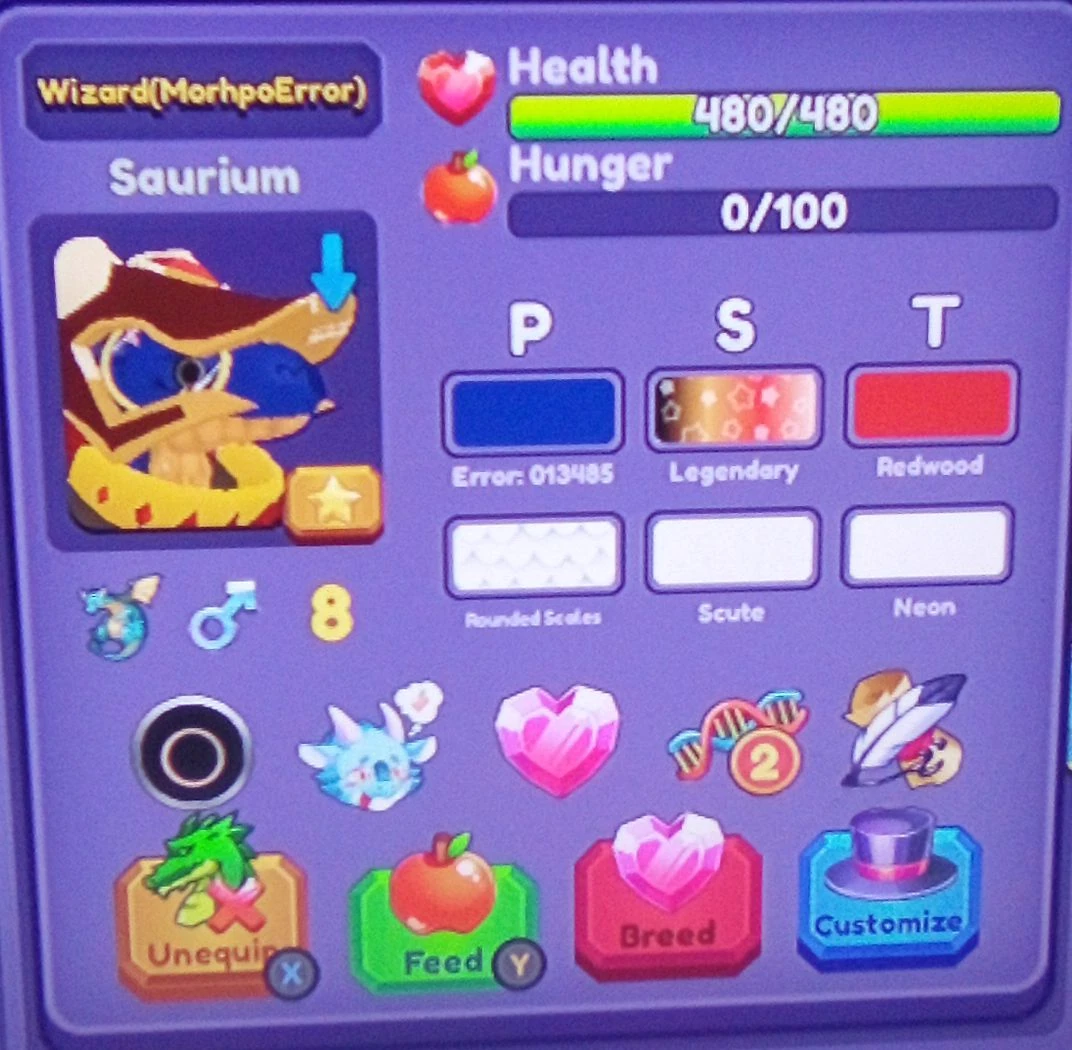 (FAKE) Auctioning my 1/3 Morpho error saur | Fandom