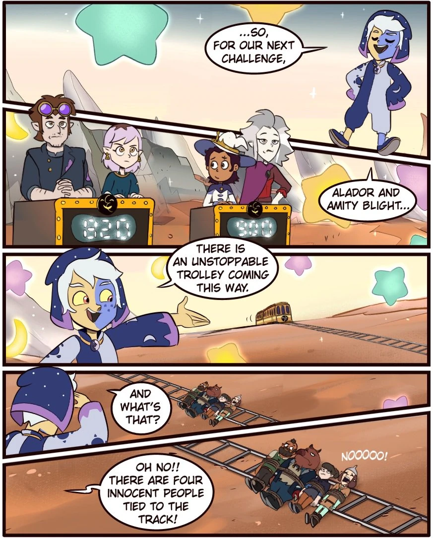 [ MoringMark] Trolley Problem | Fandom