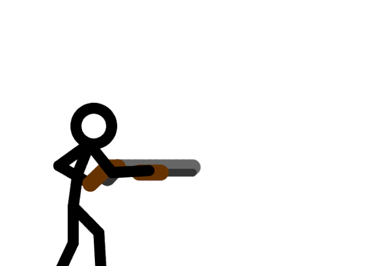 random gif of a stickman firing a shotgun bc i was busy on it instead ...