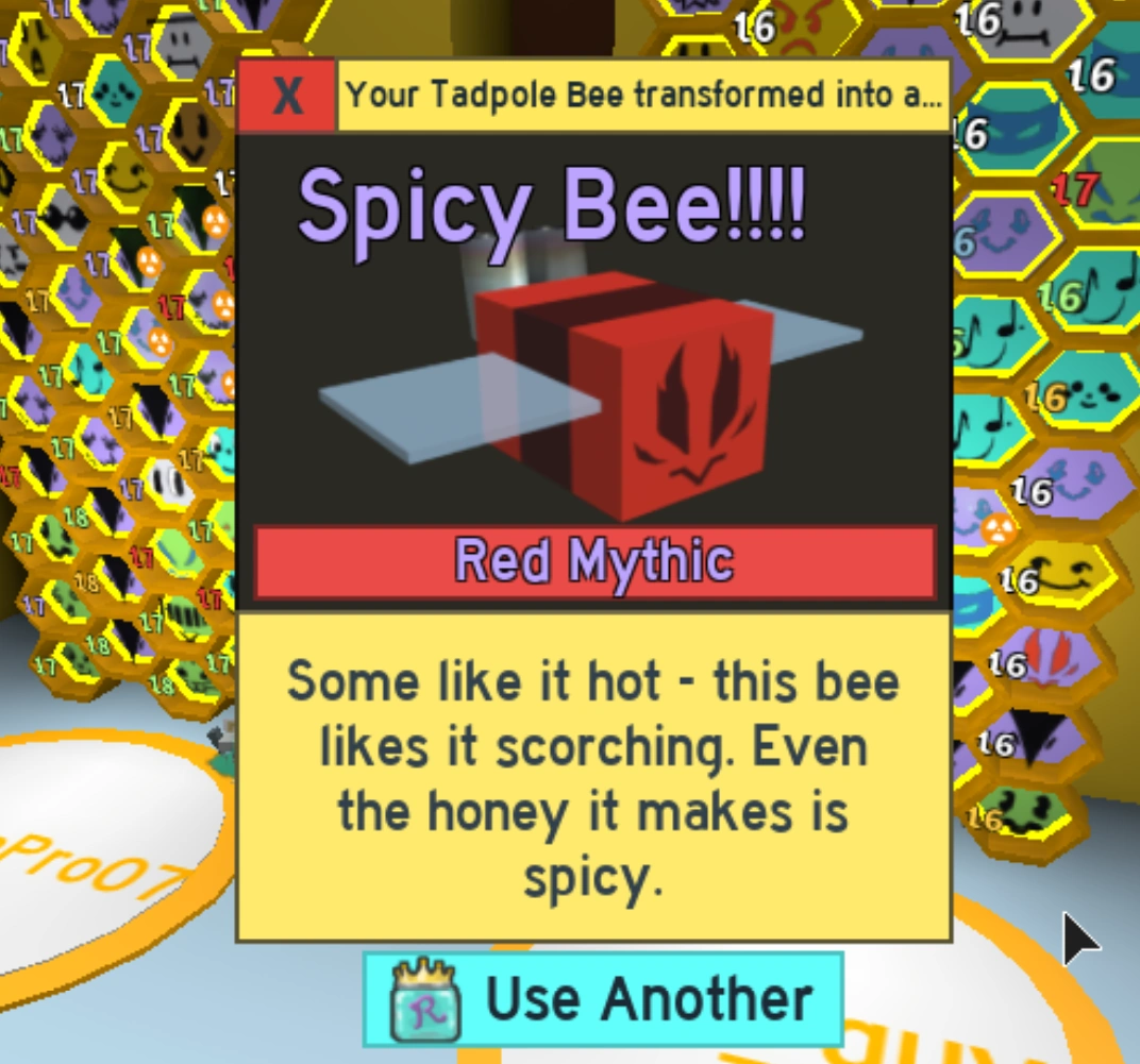 YESSSSS I GOT THE MYTHIC SPICY BEE! | Fandom