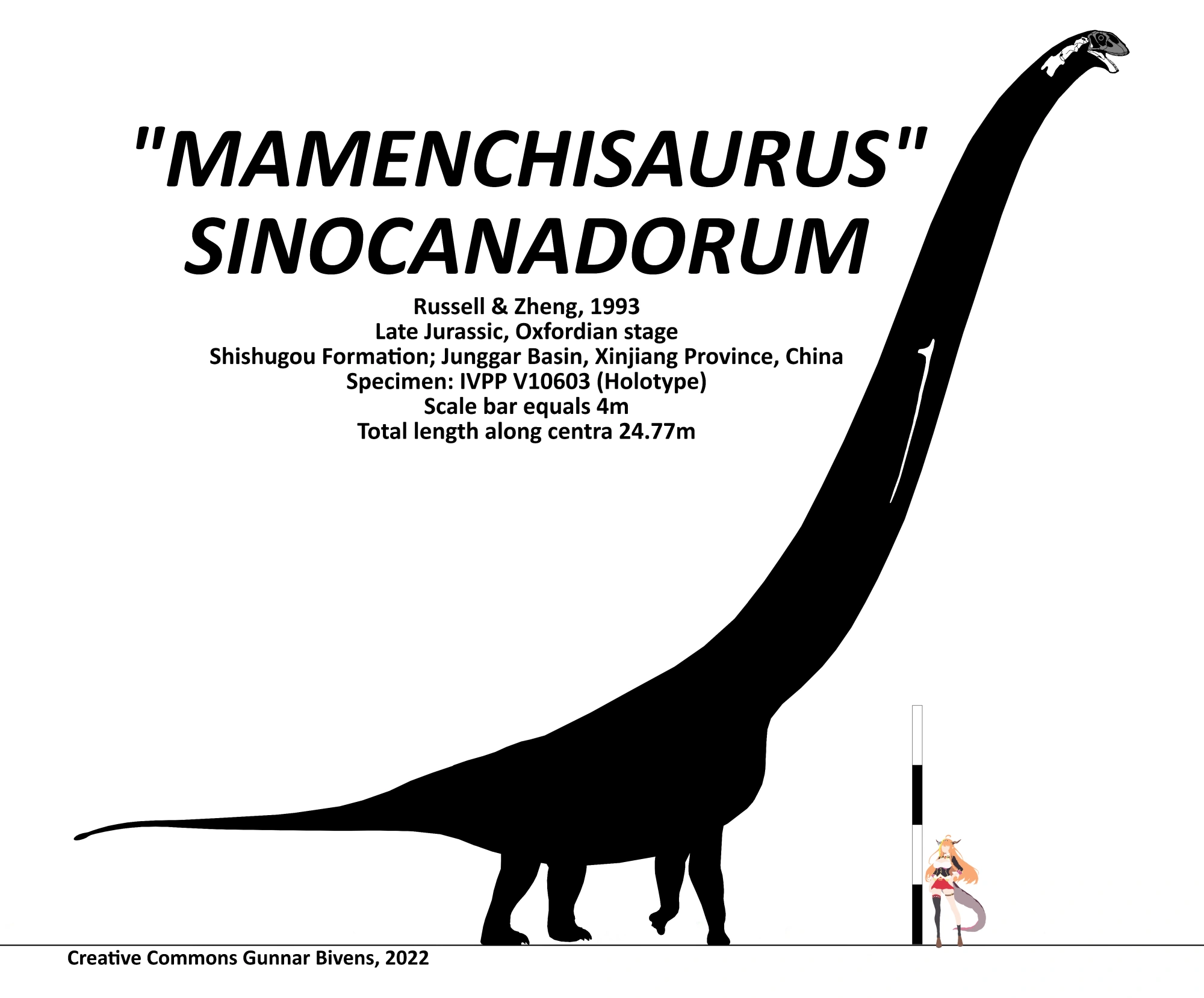 "Mamenchisaurus" (actually Xinjiangtitan) sinocanadorum | Fandom