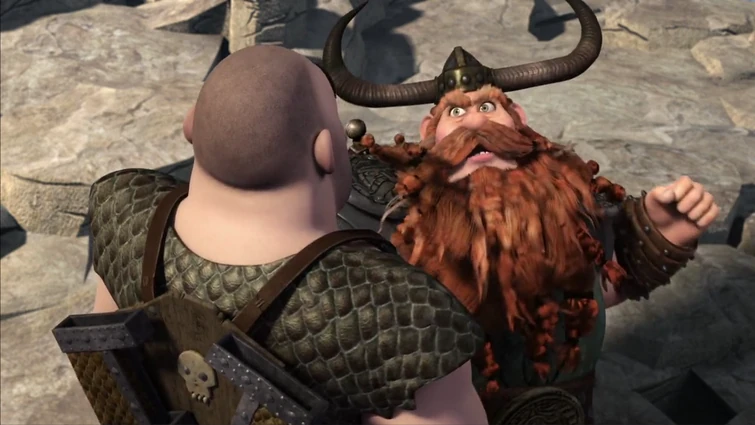 Remember the time Ryker got beat up by Gobber and got punched by Stoick ...