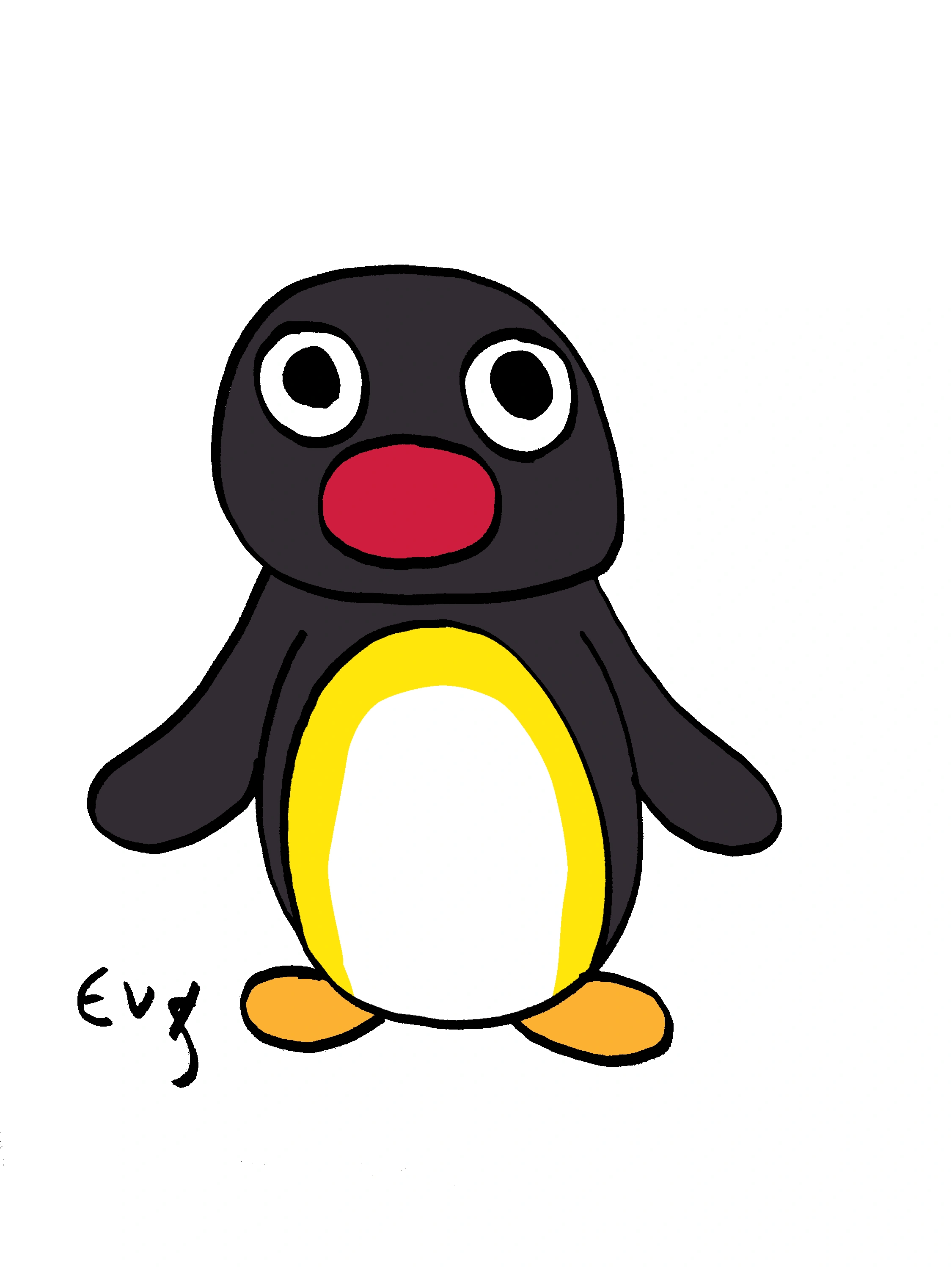 My drawing of Pingu | Fandom