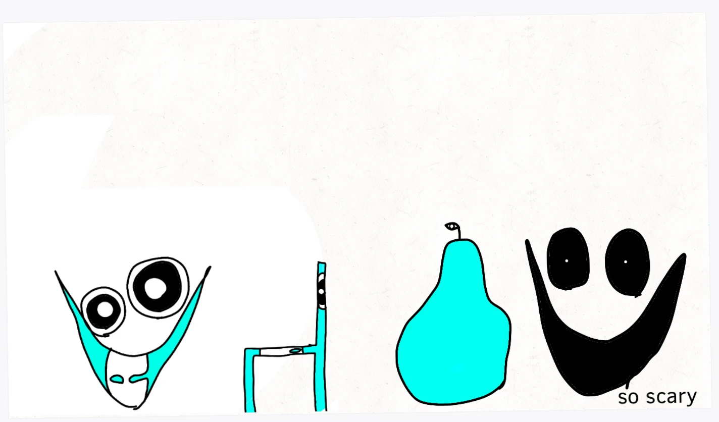 The hair, the chair, the pear, and the scare | Fandom