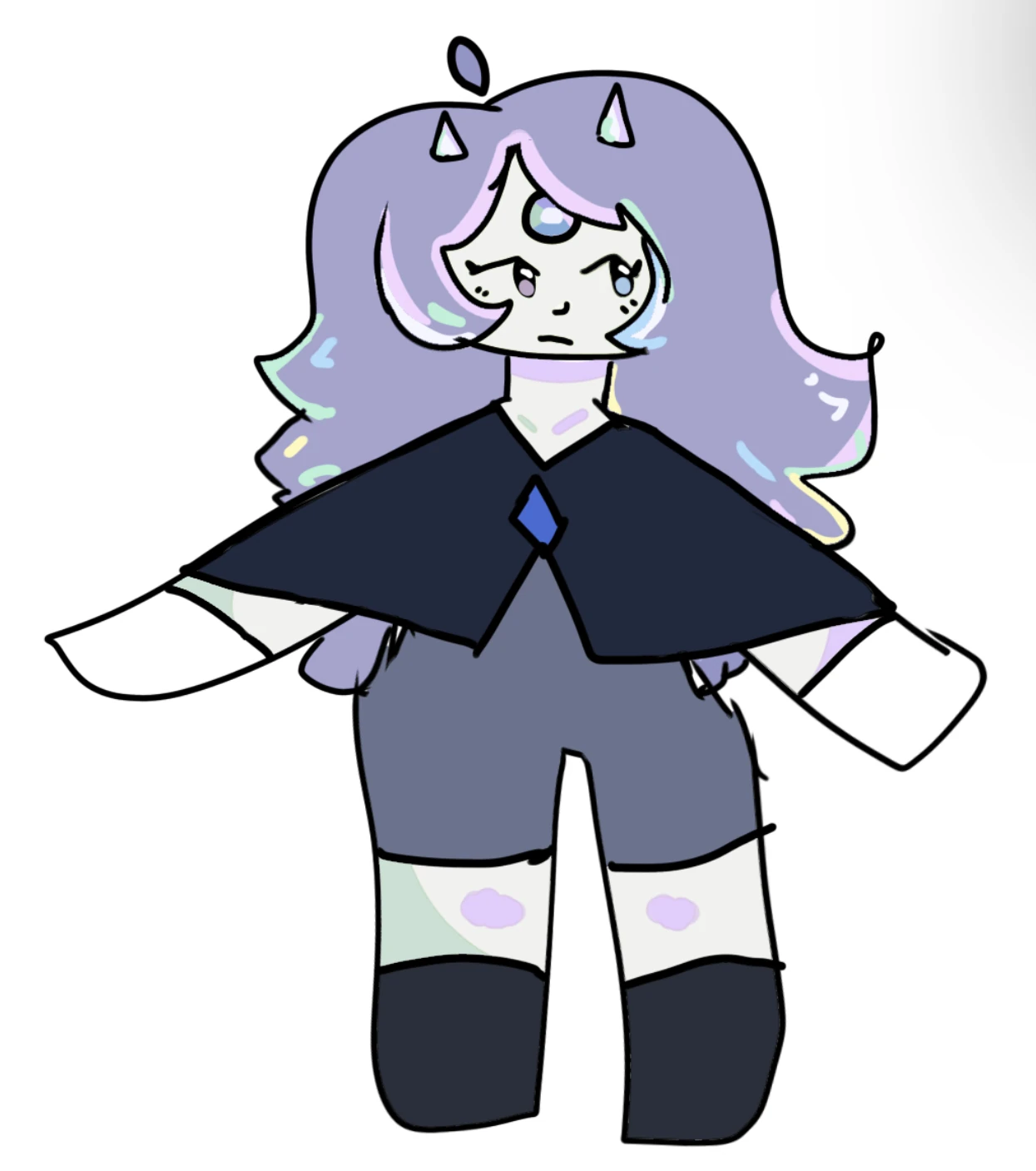 An angel aura quartz oc, but they actually look like an angel aura ...