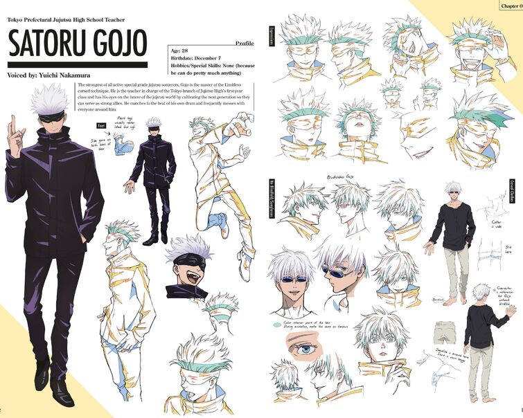 Have Some Jjk Character Design Sheets 3 Except I Merged A Few Pages Together Fandom