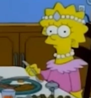 Lisa Simpson in a pink dress | Fandom