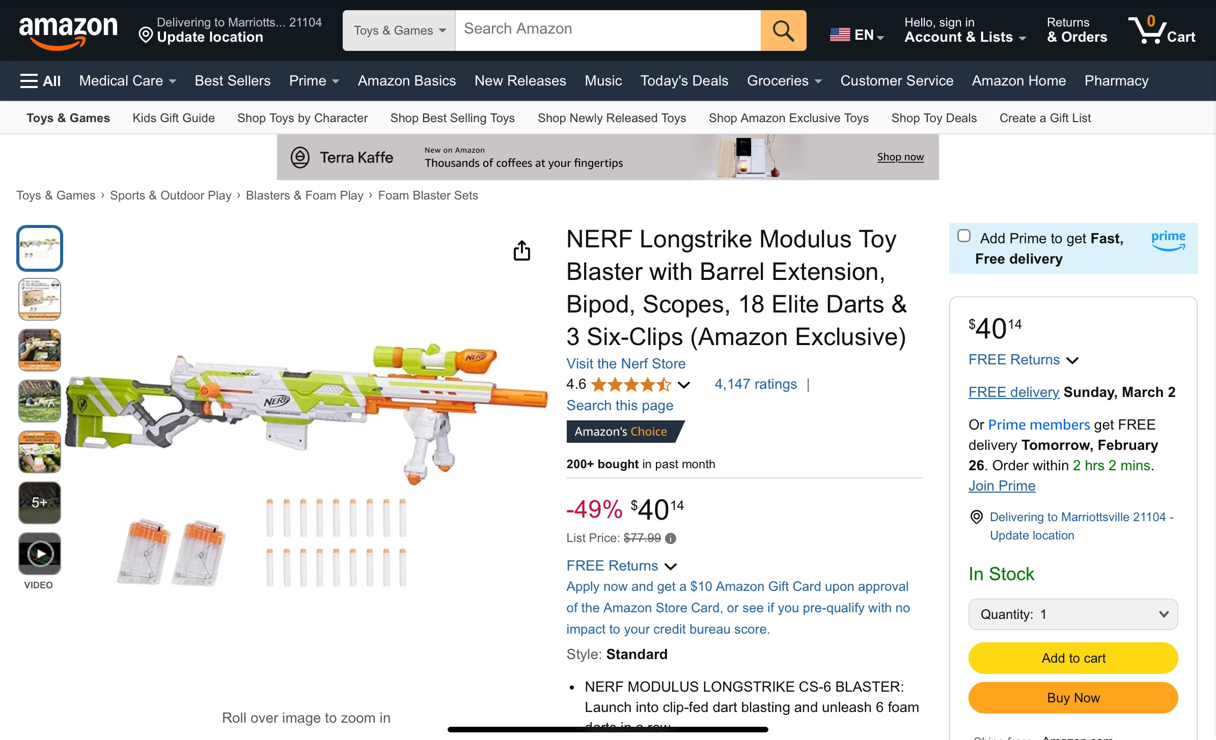 The Modulus Longstrike is on sale for only $40! Just in case if anyone ...