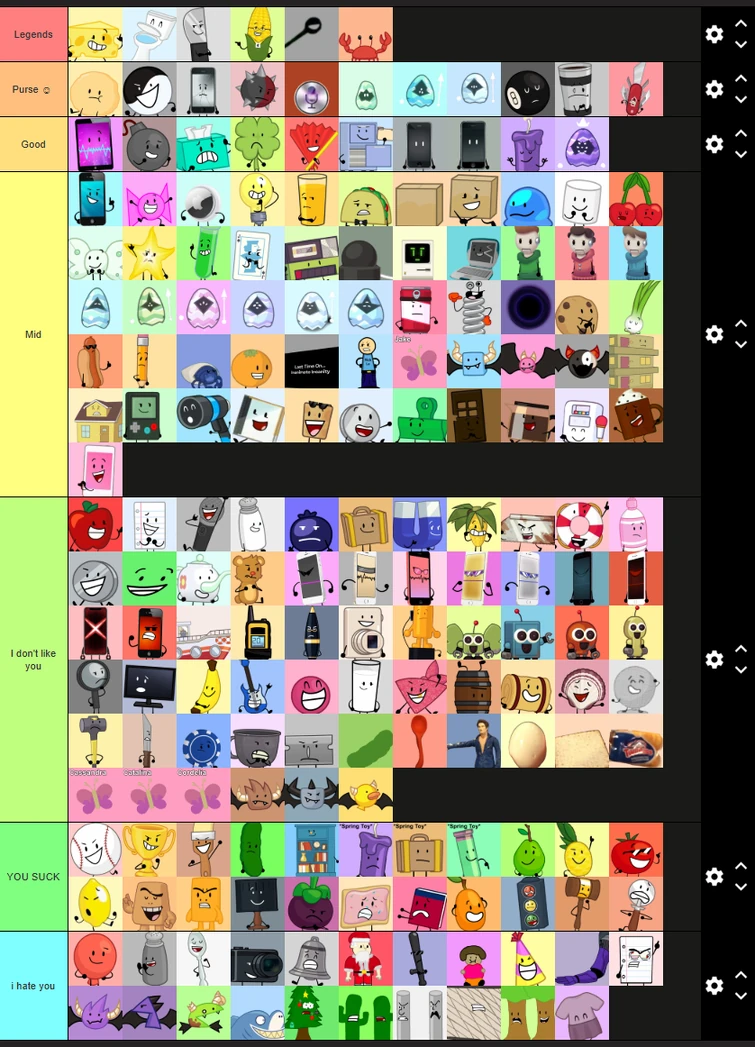 Inanimate Insanity Tierlist | Fandom
