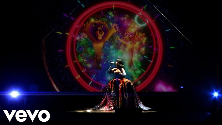 This is Katy Perry's Firework 10th anniversary video with Madagascar 3 ...