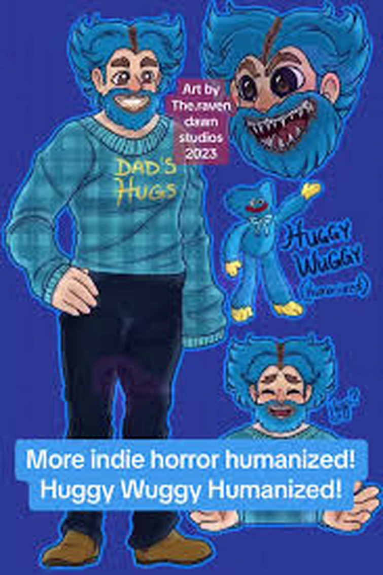 You know those goofy human huggy drawings well i found an accurate one ...