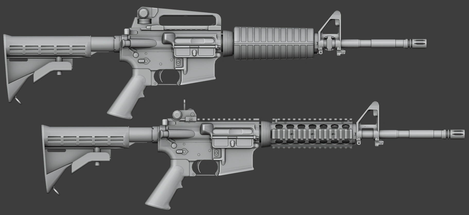 M4A1 and MK18 with ambient occlusion | Fandom