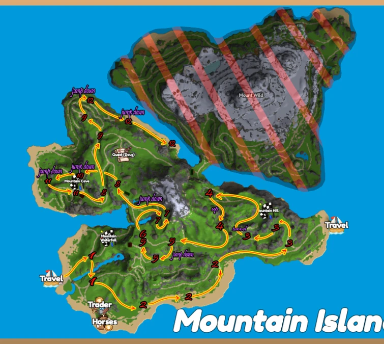 UPDATED!!! New forest island horse spawn spots and best path | Fandom