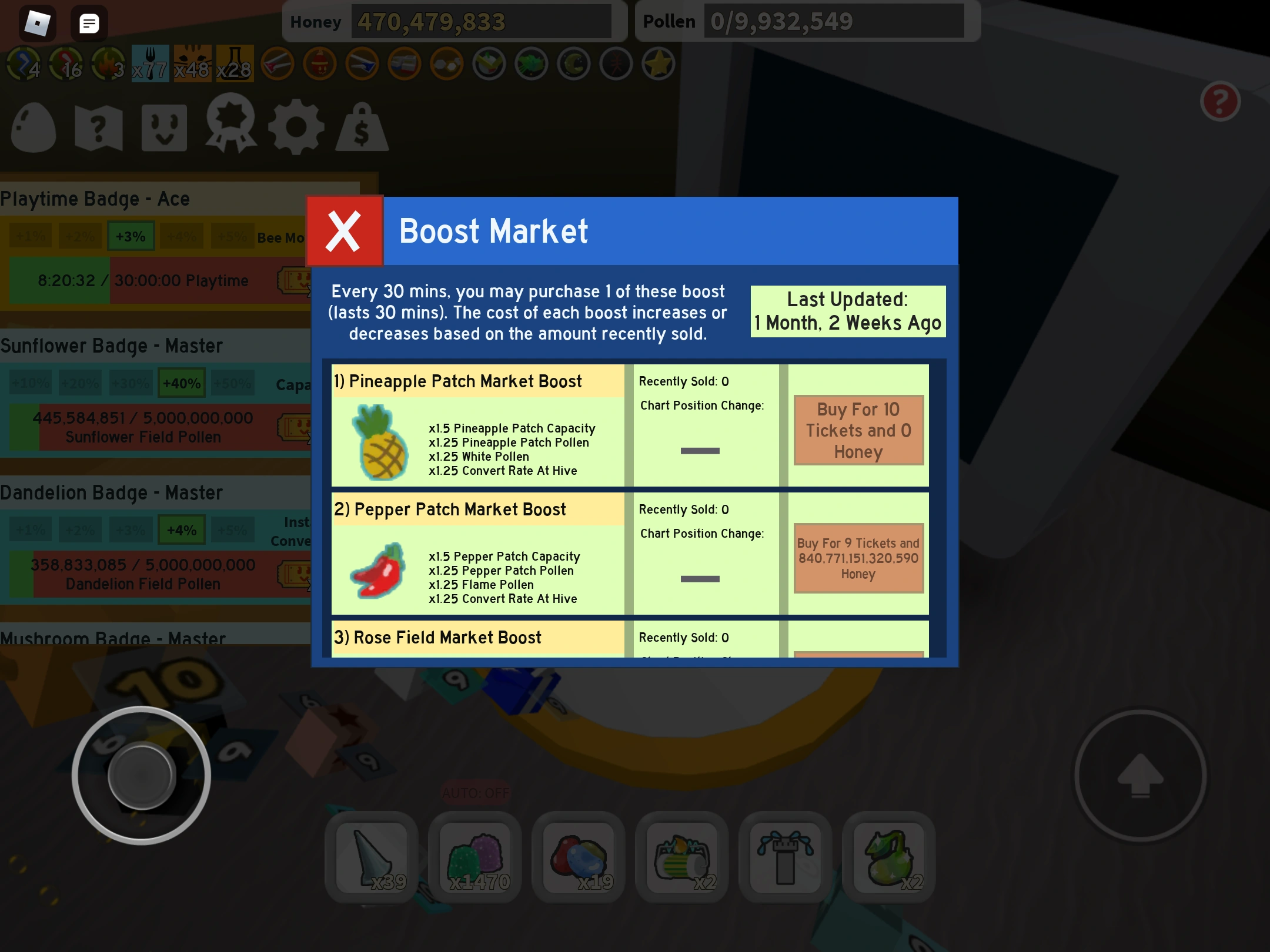 The pinapple market boost so expensive it dosent even show! | Fandom
