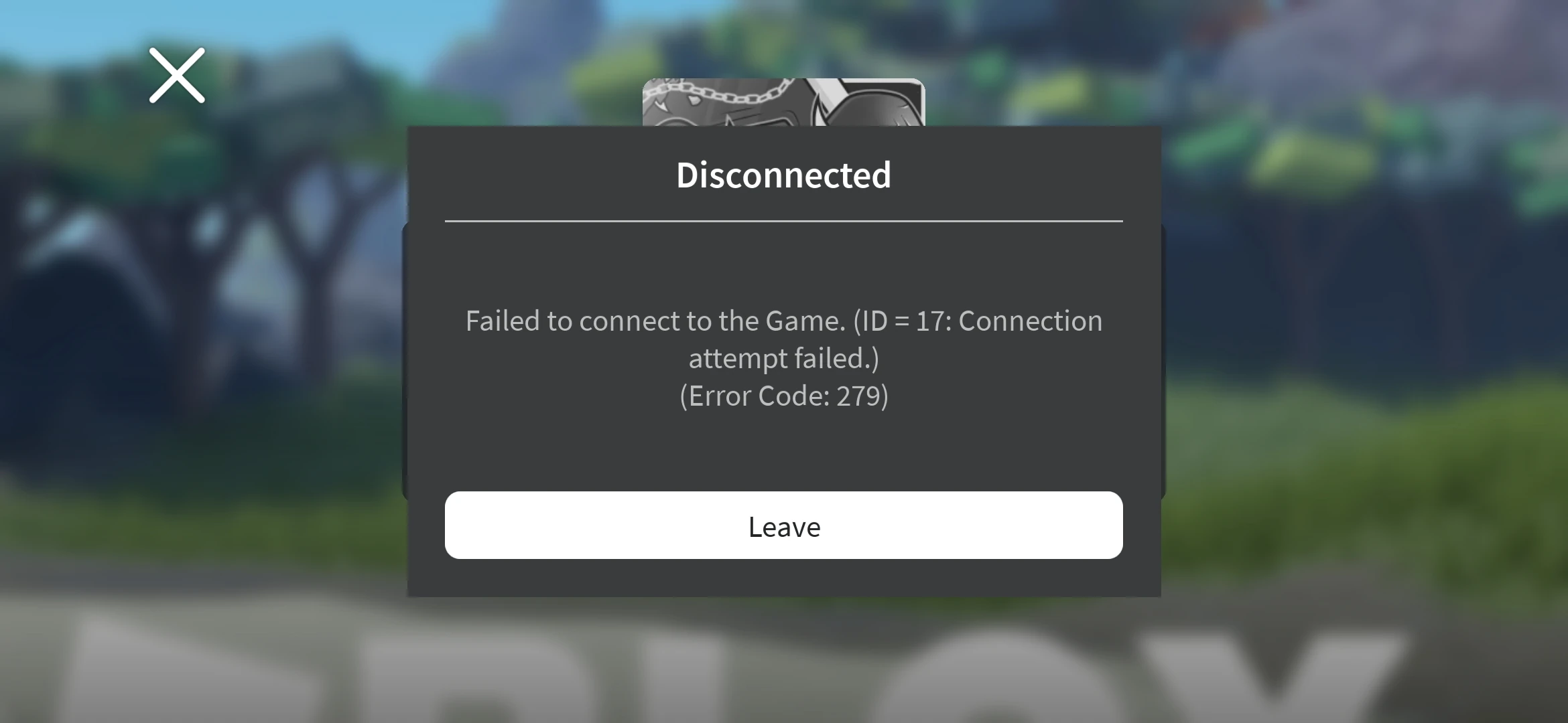 Everytime i enter the reflection portal get error code id = 17 how i fix it | Fandom