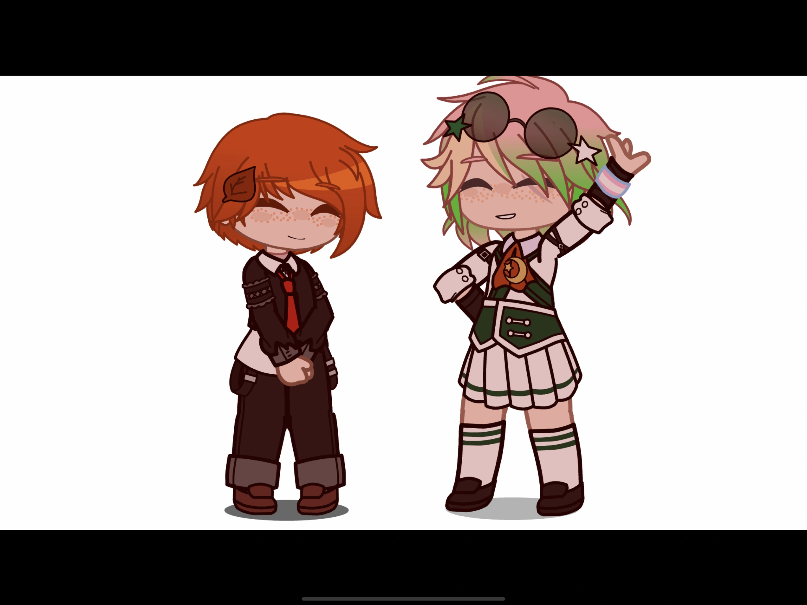 Some of the headcanoned trans SDRA2 characters in suits and dresses ...