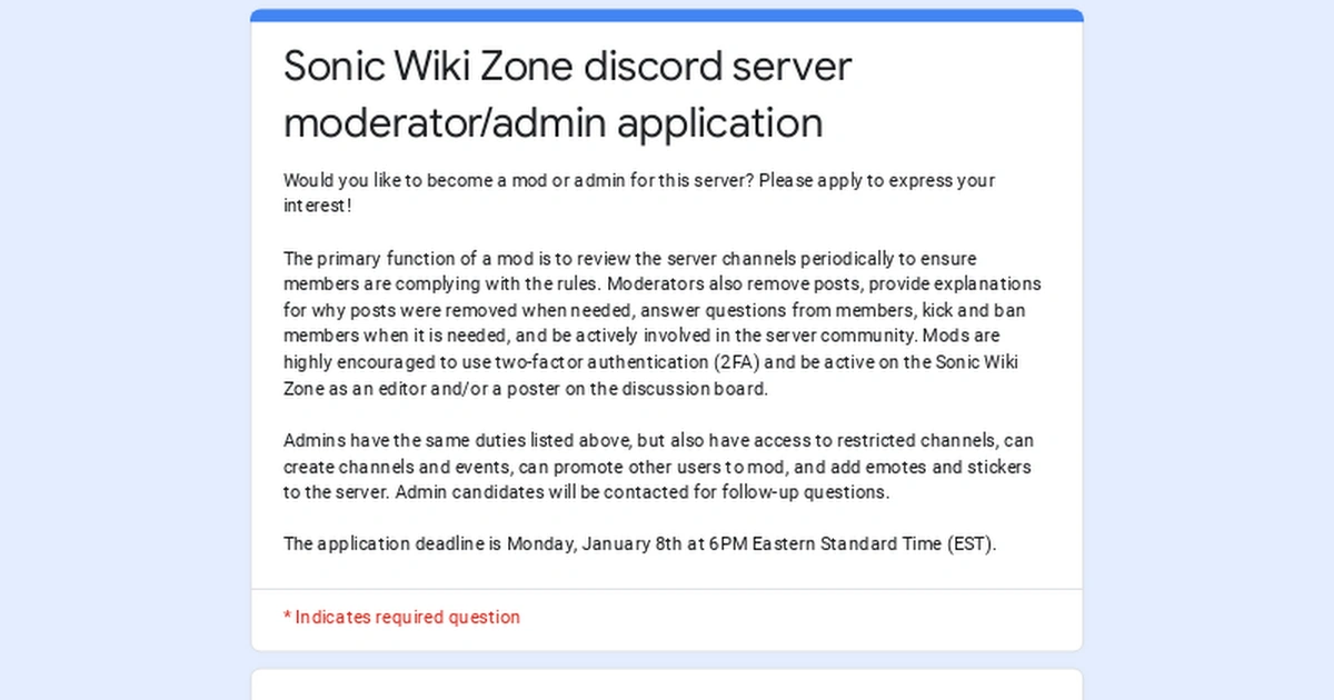 Applications for moderator and admin positions on our Discord server are open | Fandom