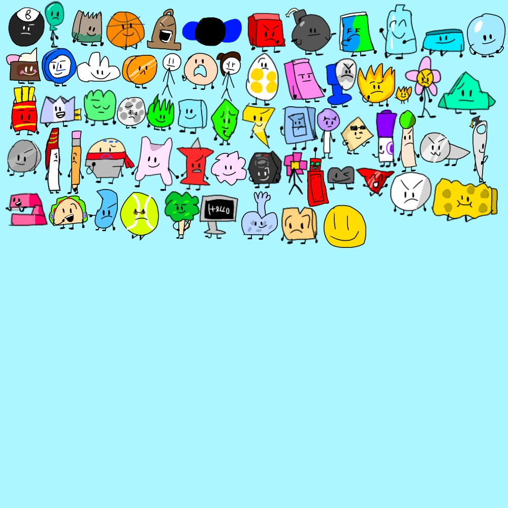 I drew everyone in BFB/TPOT | Fandom