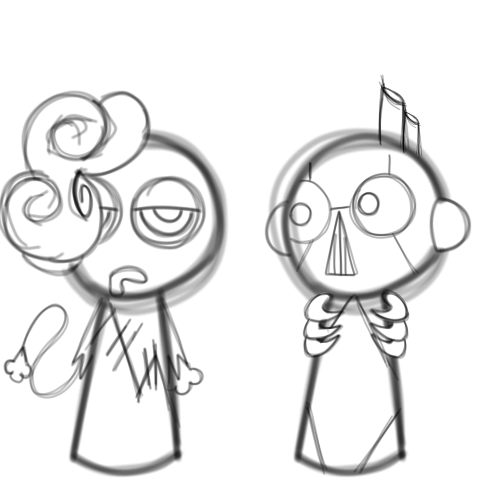 im bored take this small drawing of these 2 idiots | Fandom