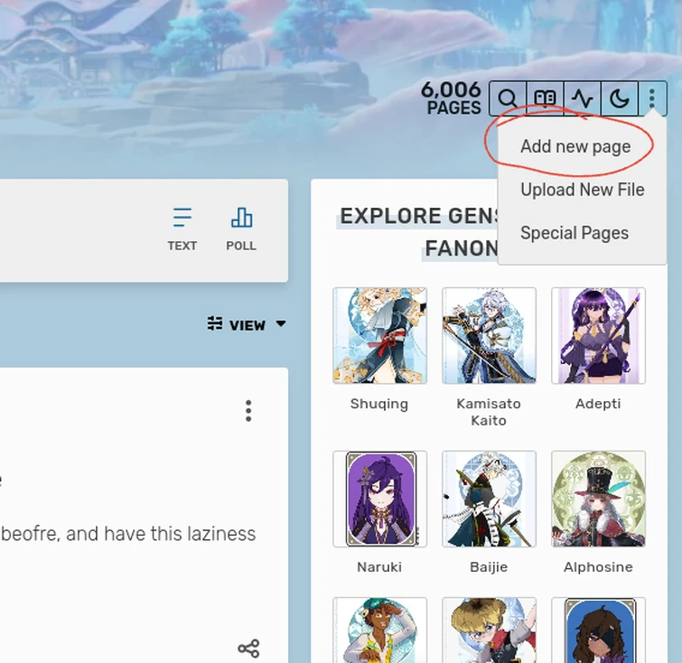 Uhhhhhhhh how do you make a page | Fandom