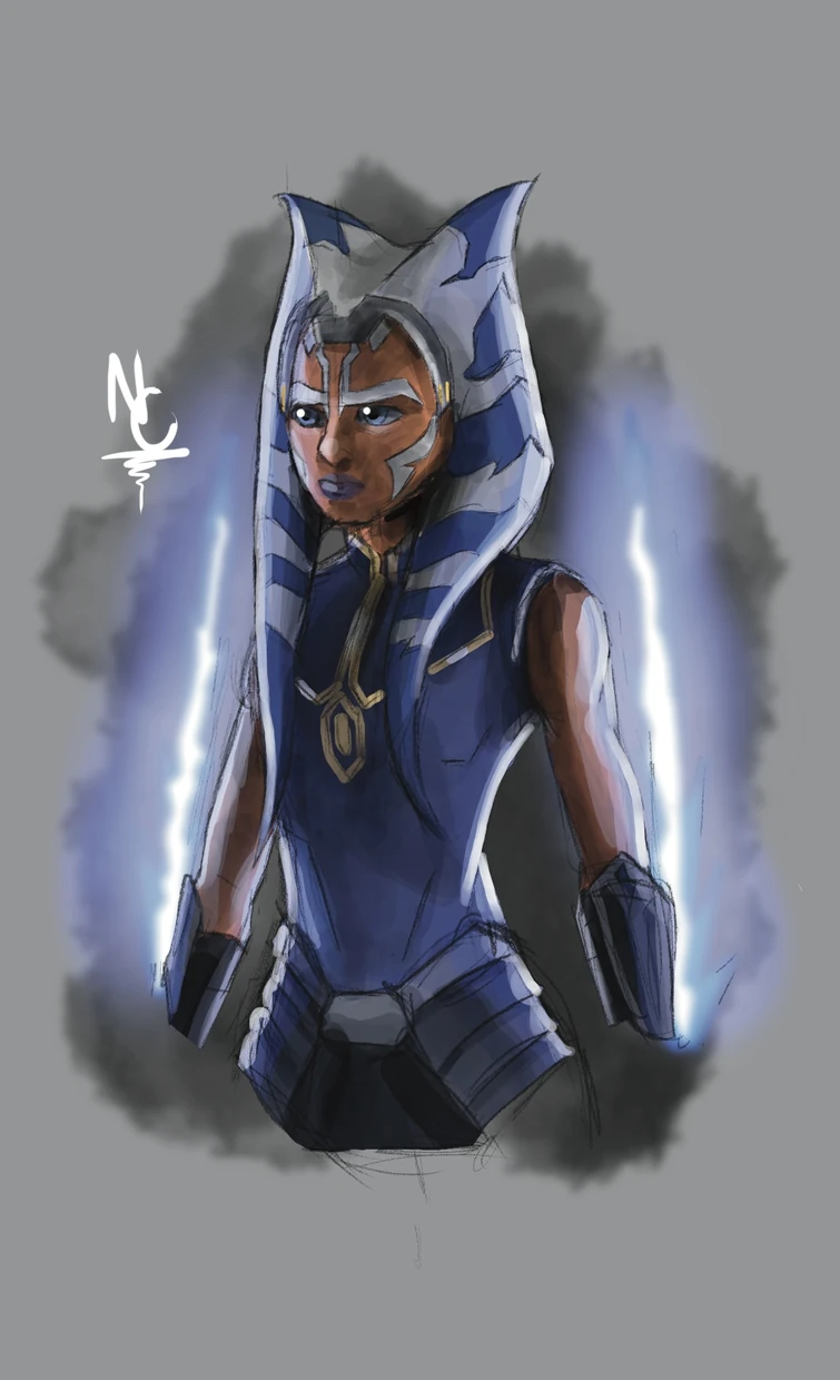 My Ahsoka fanart! This is easily my fav drawing at the moment | Fandom