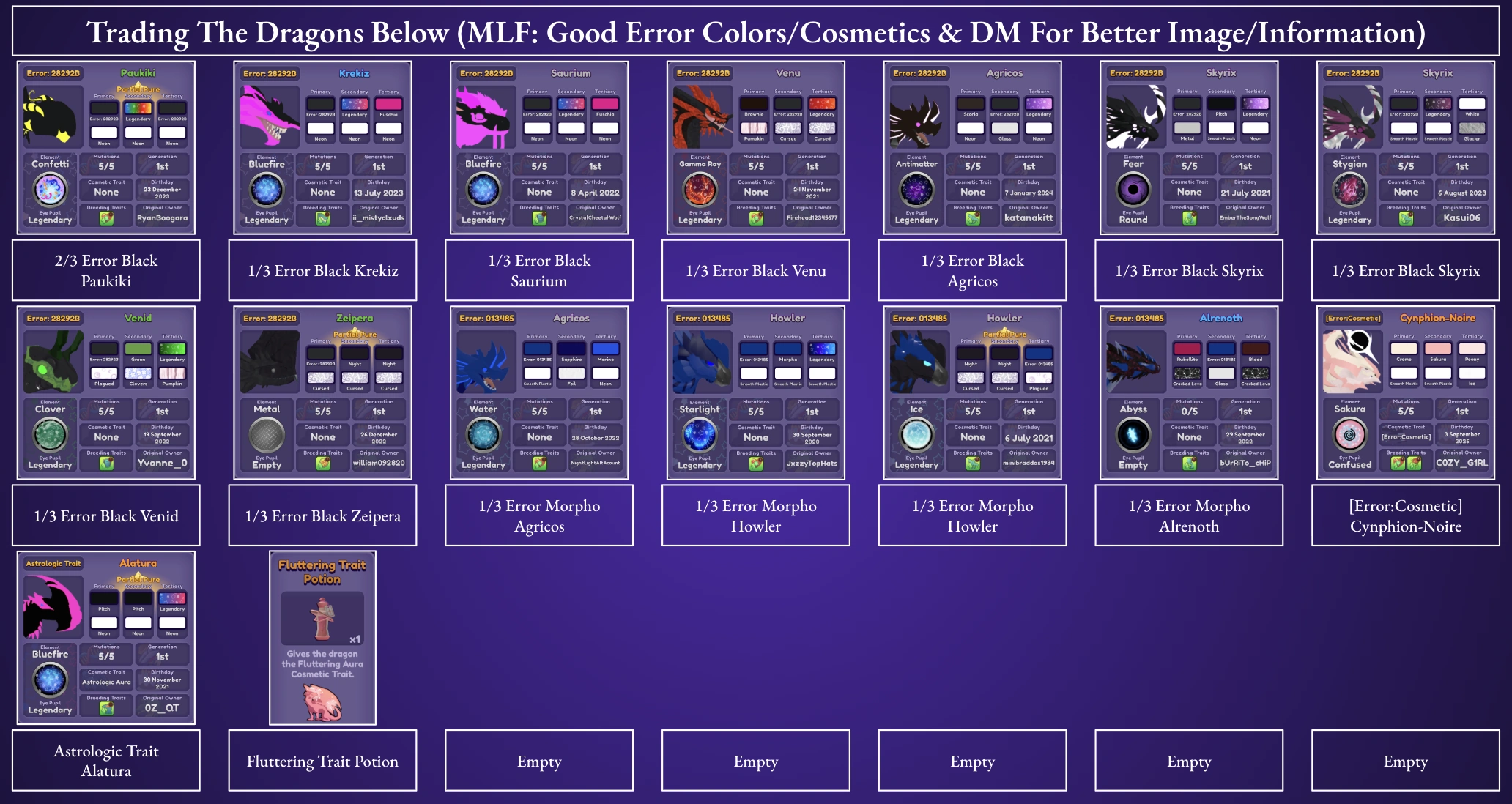 MLF: Error Colors | Fandom
