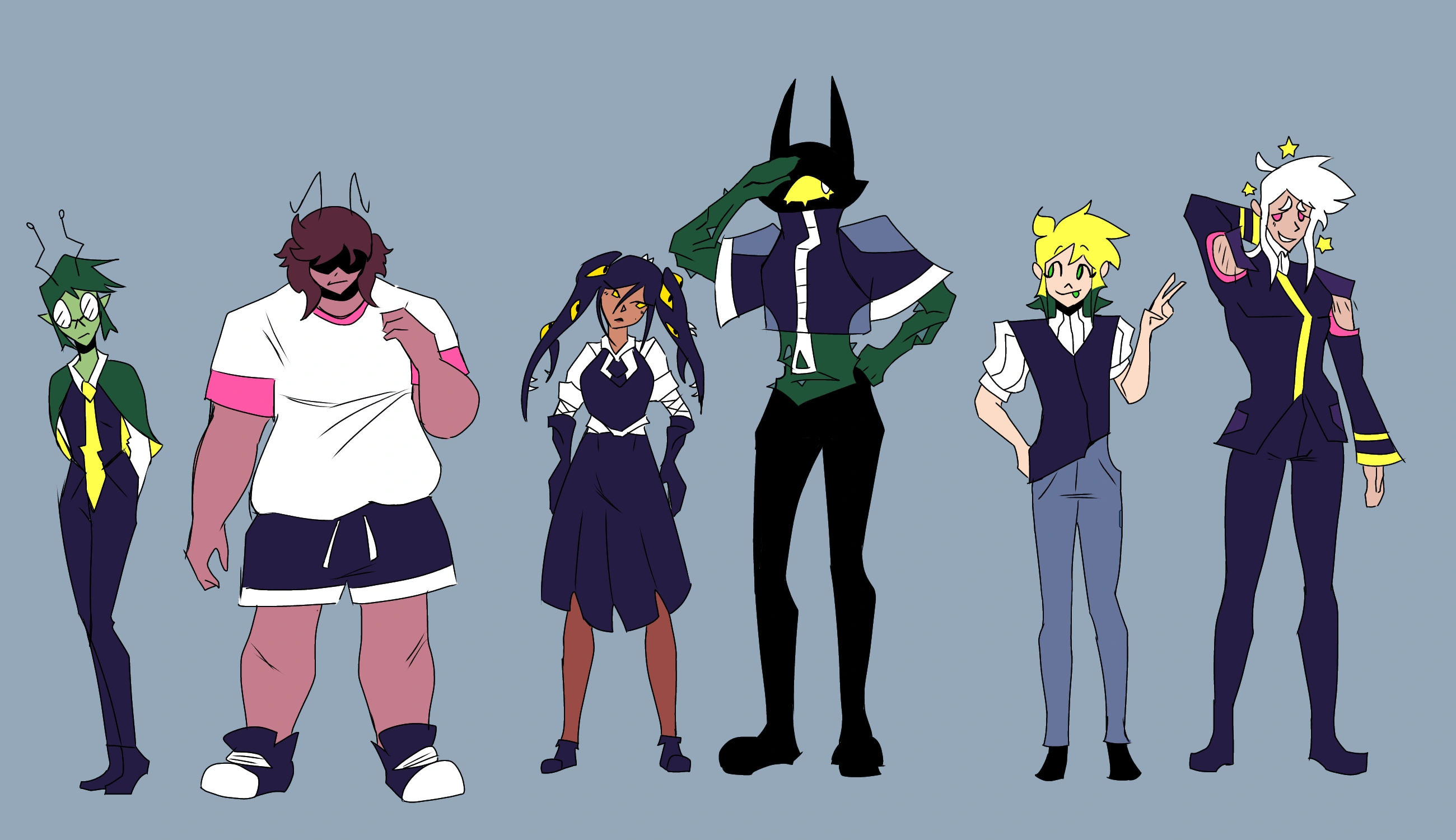 Character concepts for a space dating sim | Fandom
