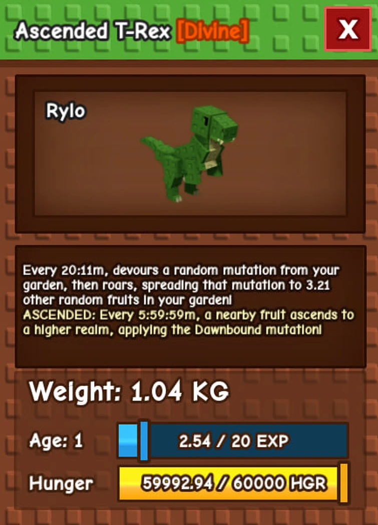 Trading Ascended T-Rex | Fandom