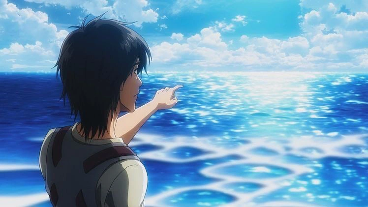 Eren pointing at characters better then him | Fandom