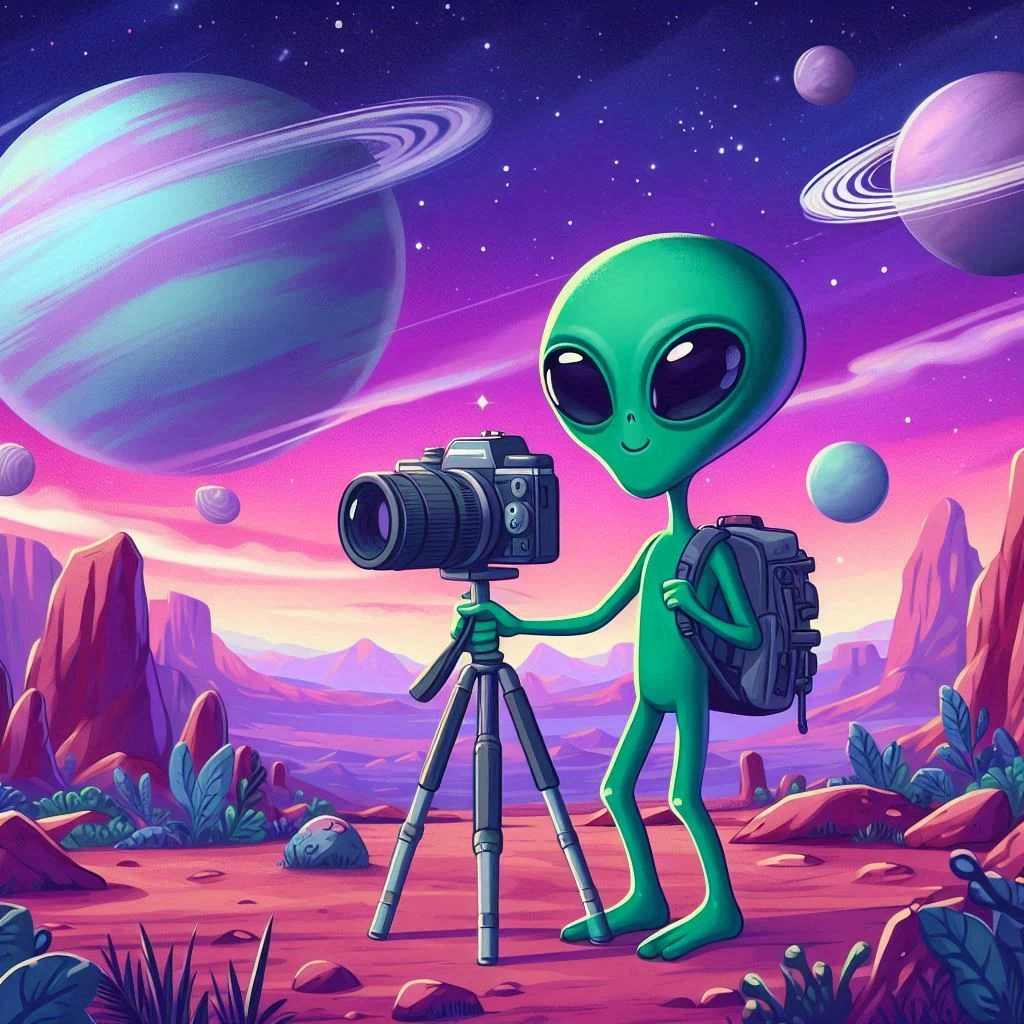 Alien with camera tripod | Fandom