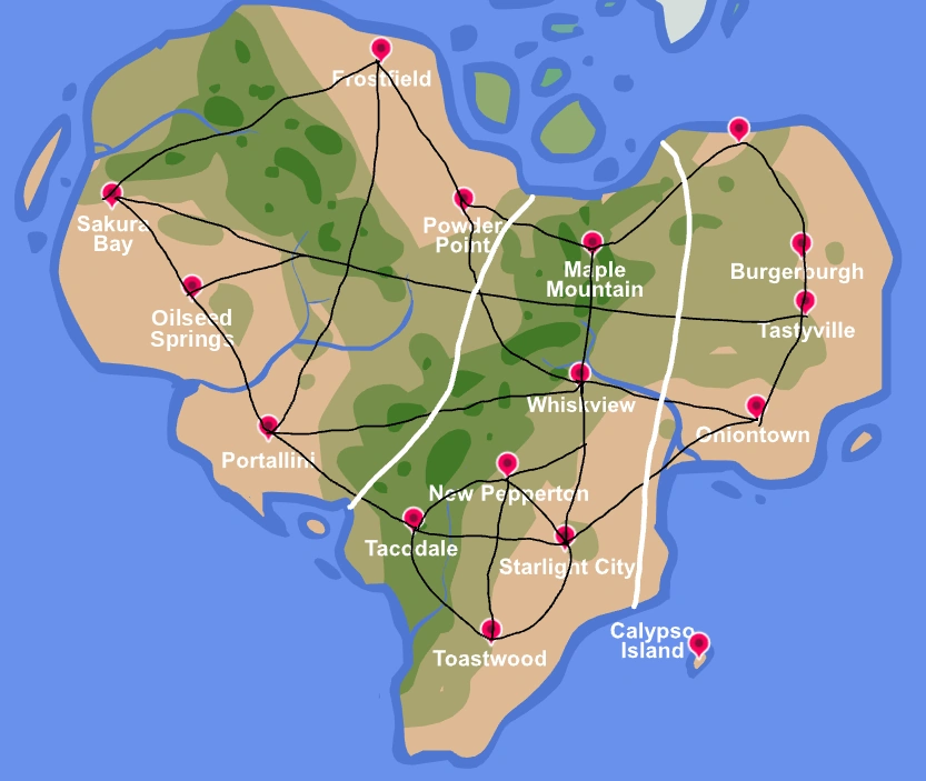 A highway map of the flipverse | Fandom