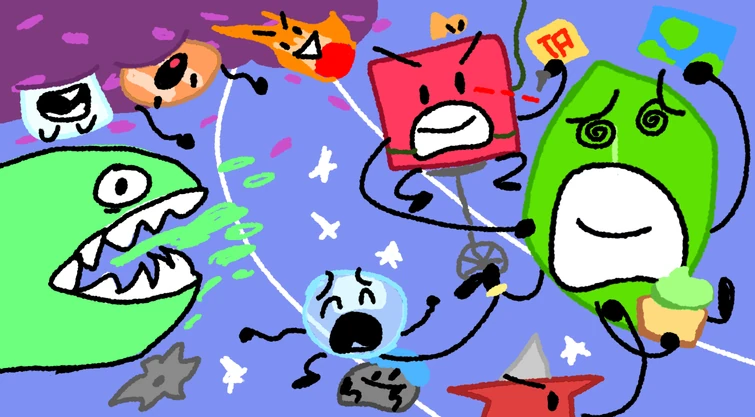 Every single BFDI Thumbnail fused. | Fandom