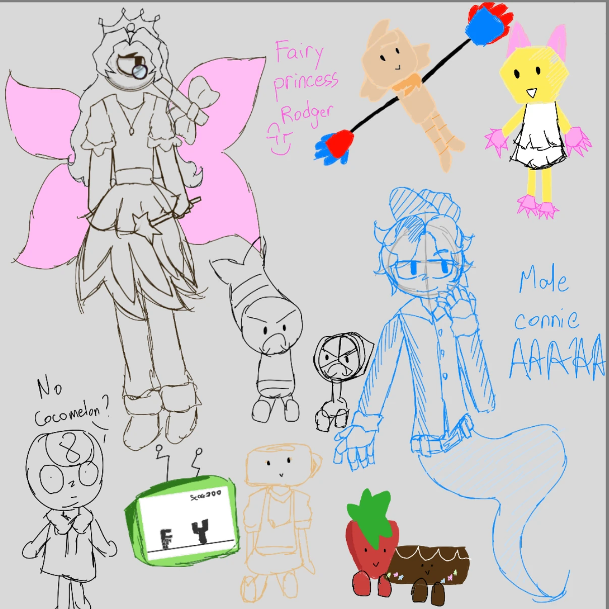 Fairy Rodger and other doodles | Fandom