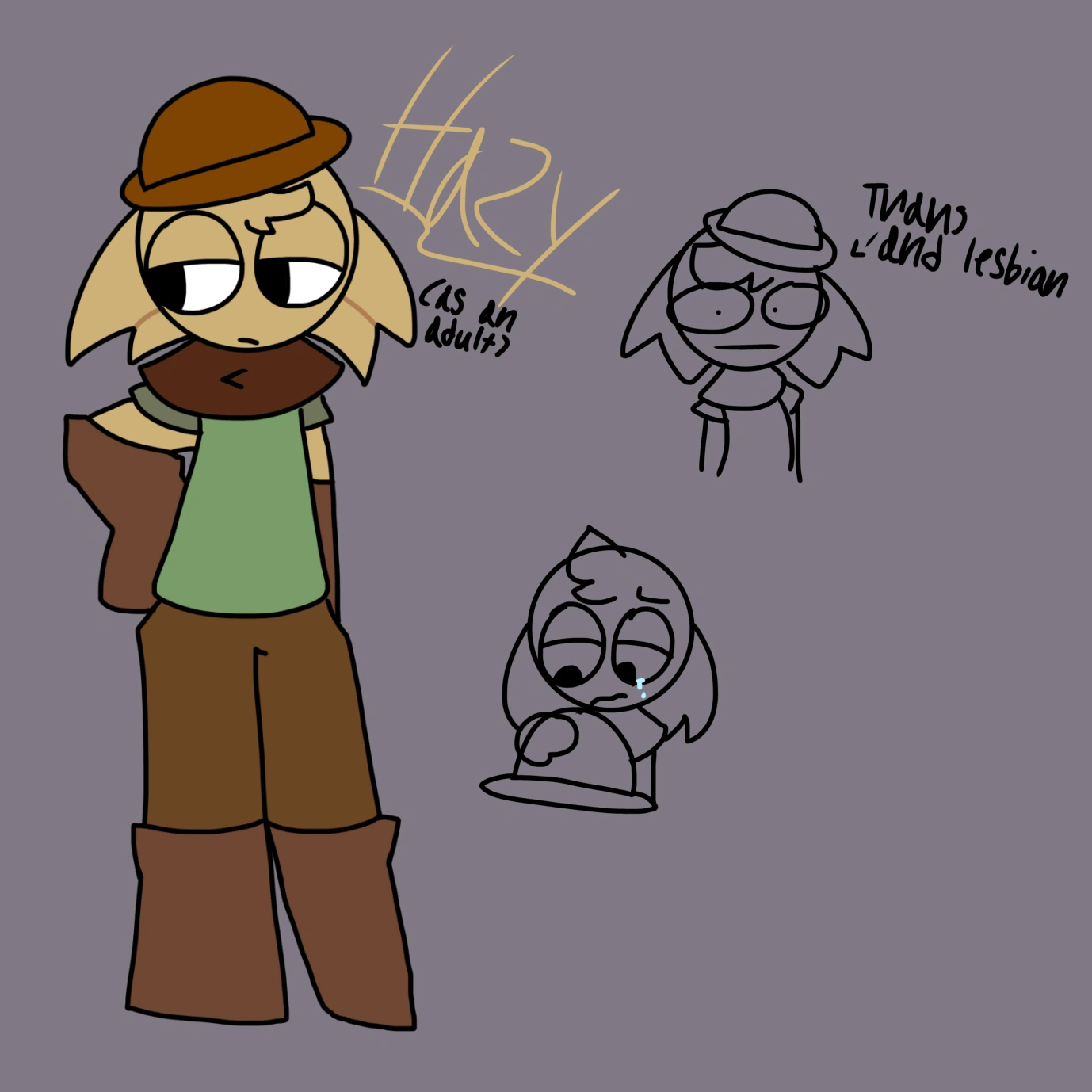 Drew my oc as an adult out of boredom | Fandom